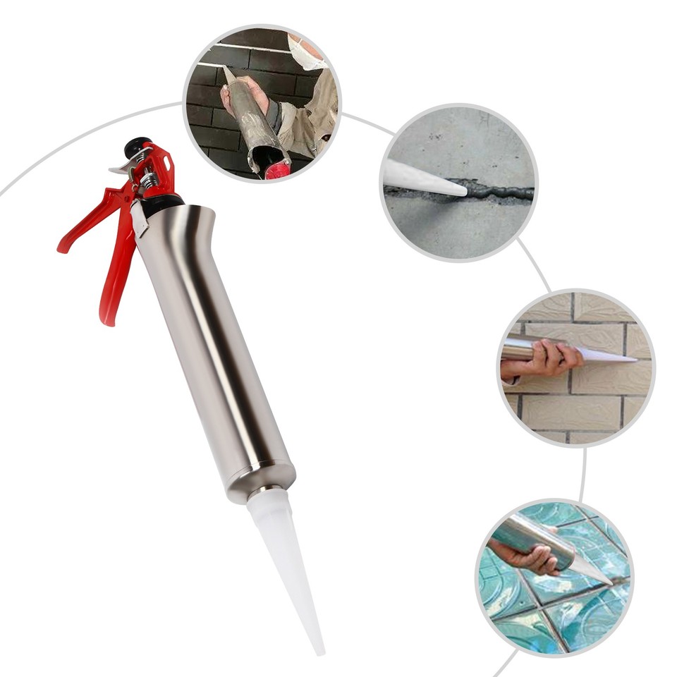 Cement Grout Mortar Pointing Grouting Gun Sprayer Applicator Tool W/2 ...