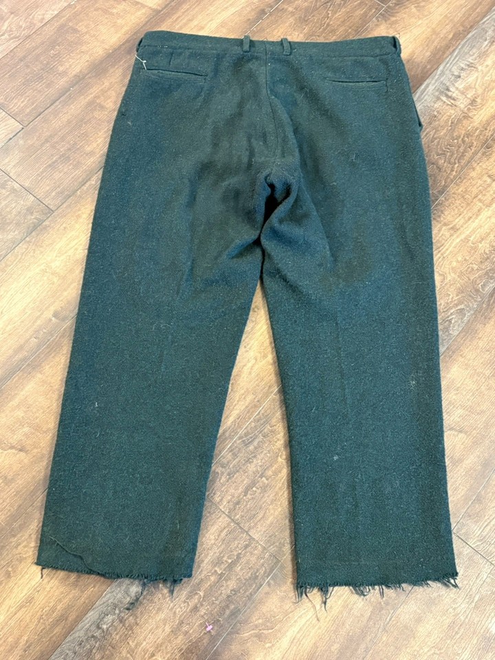 Vintage Johnson Woolen Mills Wool Pants Mens 42x30 Spruce Green USA ...