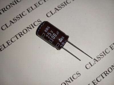 UCC 3300 uF 25 Volt 105C Radial Lead Electrolytic Capacitor KMG /USA Seller | eBay
