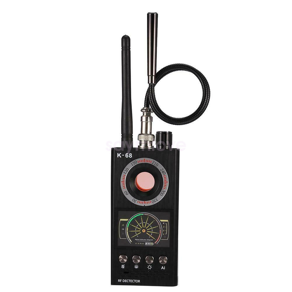 K68 Wireless RF Bug Signal Detector Anti Spy Camera Lens Bug Finder ...