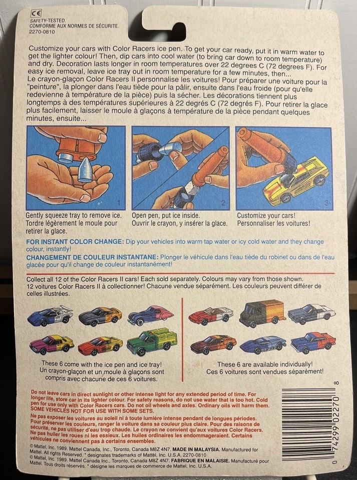 Hot Wheels Color Racers 2 International Street Beast (Ferrari 308) 1989 ...