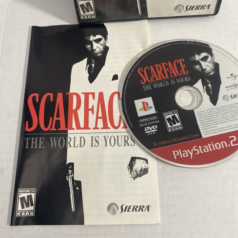 Scarface: The World is Yours Sony Playstation 2 PS2 CIB Complete Mint ...