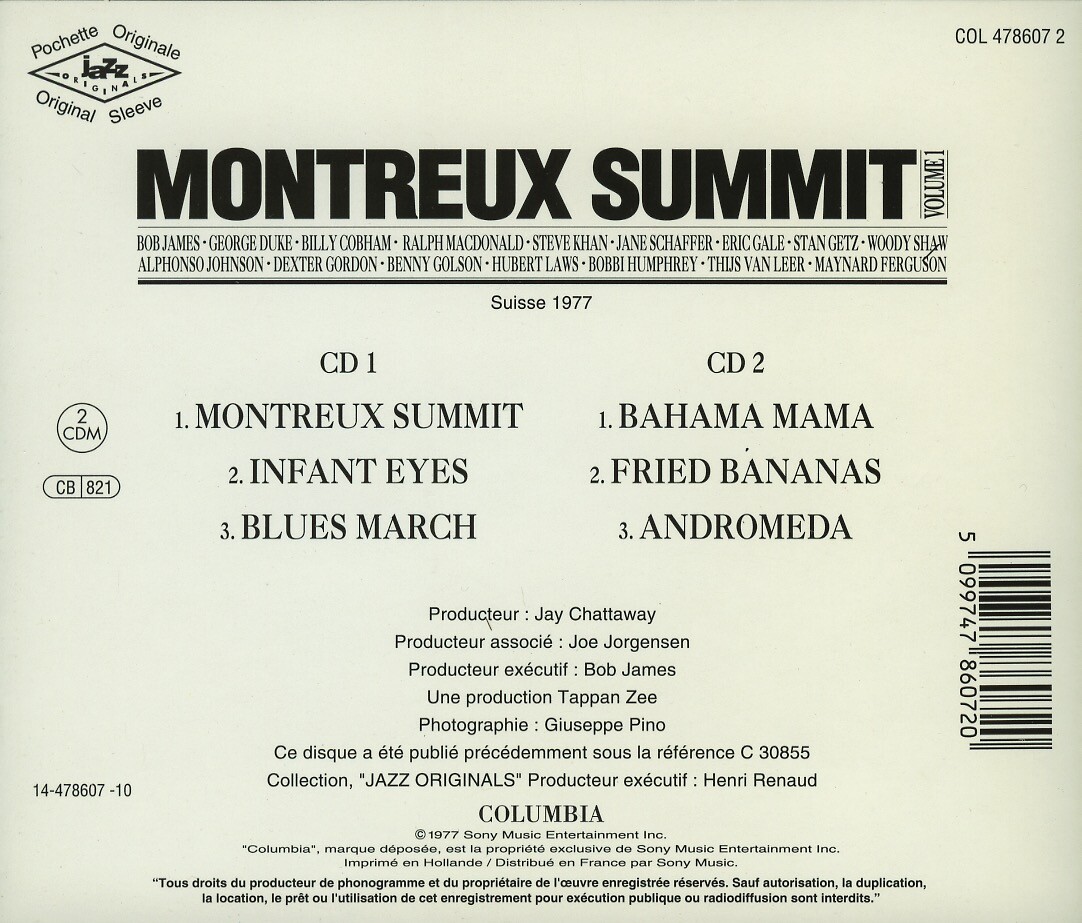 MONTREUX SUMMIT (VOLUME 1) / 2 CD | eBay
