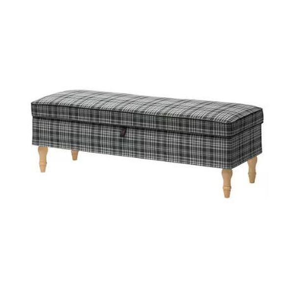 NEW IKEA STOCKSUND Bench Cover Slipcover - Segersta Multicolor Plaid | eBay
