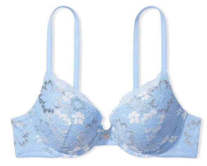 38C 38D Sky So Blue Silver Body by💘Victorias Secret Perfect Shape ...