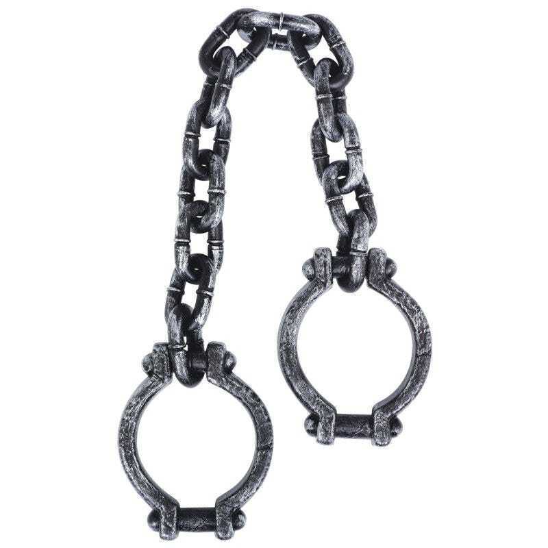 Halloween Handcuff Chain Fetter Shackle Prisoner Cosplay Acting Prop ...