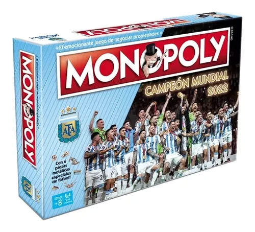 MONOPOLY Game - ARGENTINA CHAMPION FIFA WORLD CUP QATAR 2022 - Lionel ...
