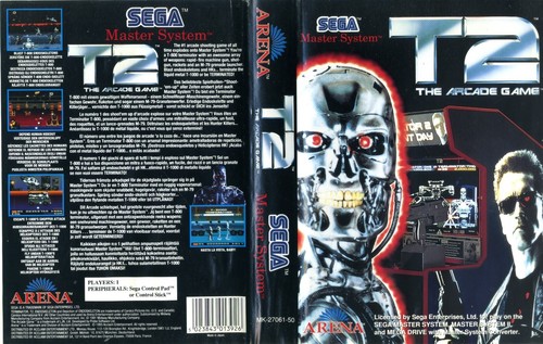 T2 THE ARCADE GAME MASTER SYSTEM TERMINATOR 2 hyper RARE LTD 1993 MADE ...