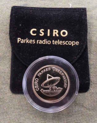 #D346. CASED CSIRO PARKES OBSERVATORY & TELESCOPE SOUVENIR MEDAL | eBay