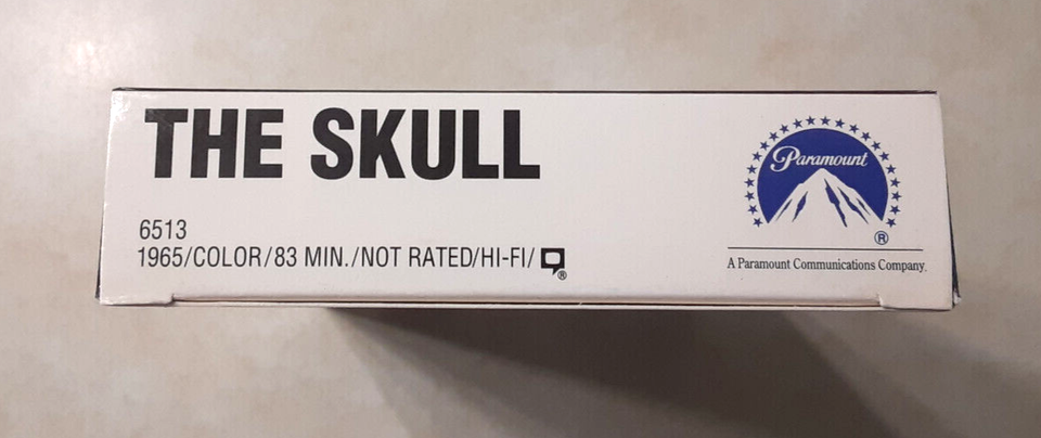 The Skull 1965 VHS Peter Cushing Christopher Lee Horror Paramount ...