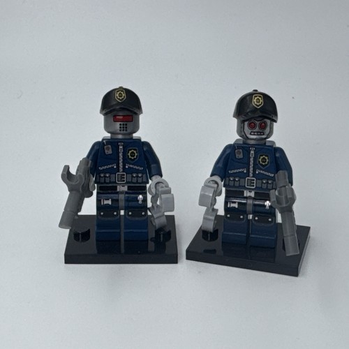 LOT of 2 LEGO Movie Robo Cops SWAT Minifigures Super Secret Police Army ...