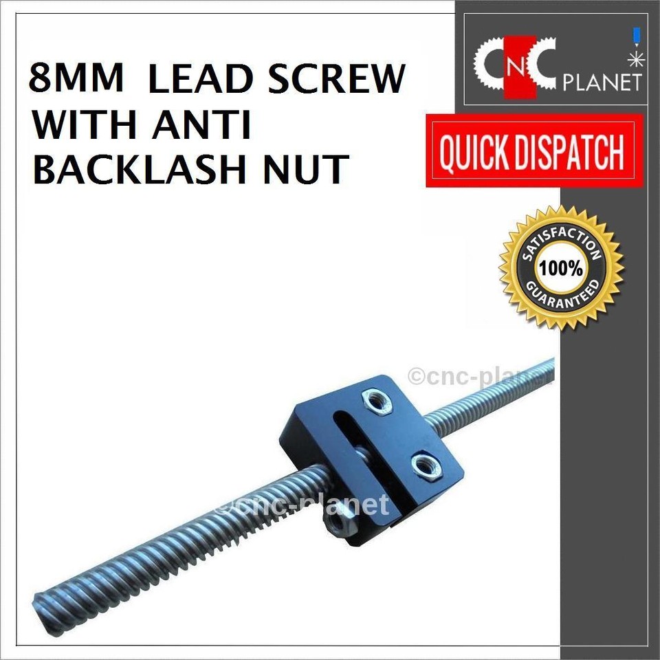 Anti Backlash Nut with 290 mm Long Acme Lead Screw (Tr8*8) CNC 3D ...
