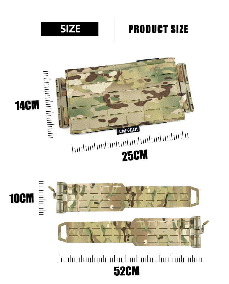 Laser Cut Molle Quick Release Cummerbund Retrofit Kit for SS Plate ...
