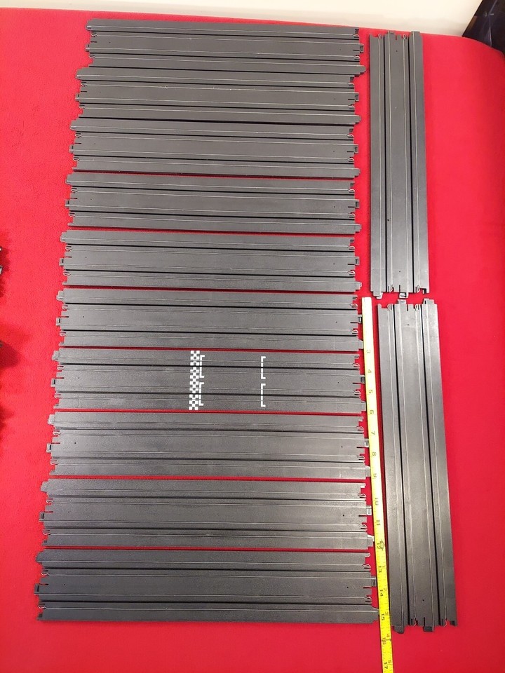 Tomy Aurora AFX Slot Car Race Track & Parts 66pcs HO Scale Replacement ...