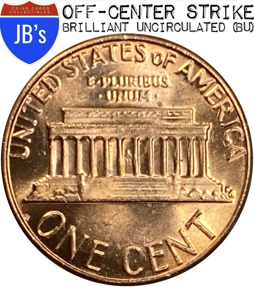 1982 (P) Lincoln Memorial Cent 1c - Uncirculated OFF-CENTER STRIKE ...