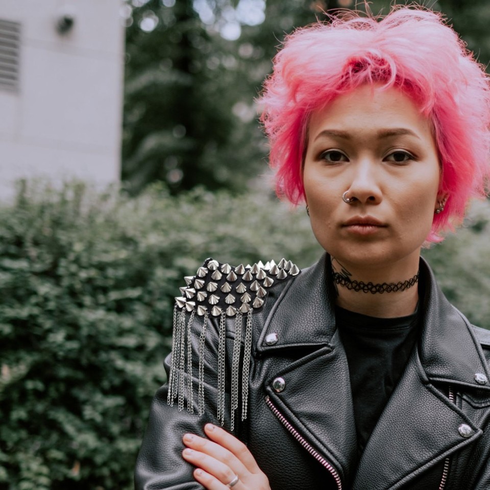 Pair Of Alloy Tassel Chain Rivet Epaulet Shoulder Badge For Costume ...