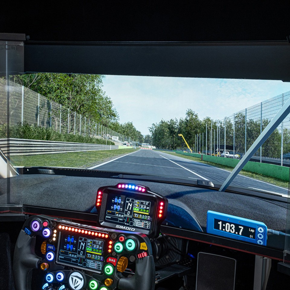 SIMDID DV480 PRO Dashboard Sim Racing Dash Display with 5" Screen & 16 ...