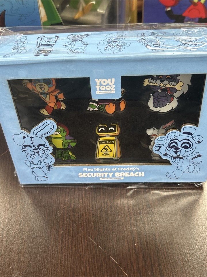 FNAF • YouTOOZ • 6 Pin Boxed Set • Five Nights at Freddy's • Security ...
