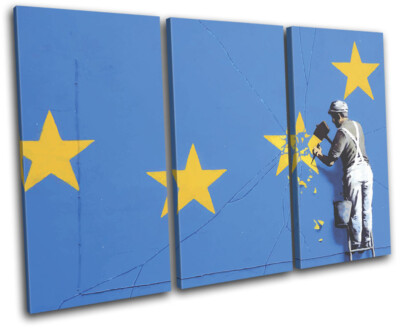EU Graffiti Brexit Urban Banksy Street TREBLE TOILE murale ART Photo ...