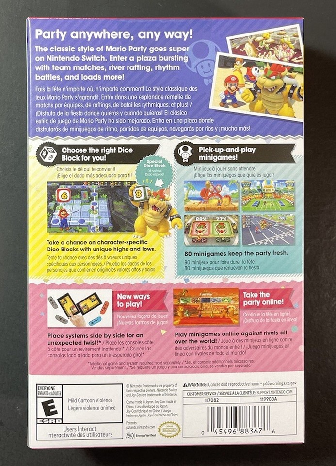 Super Mario Party Box Bundle W/ Red Blue Joy-Con NEW | eBay