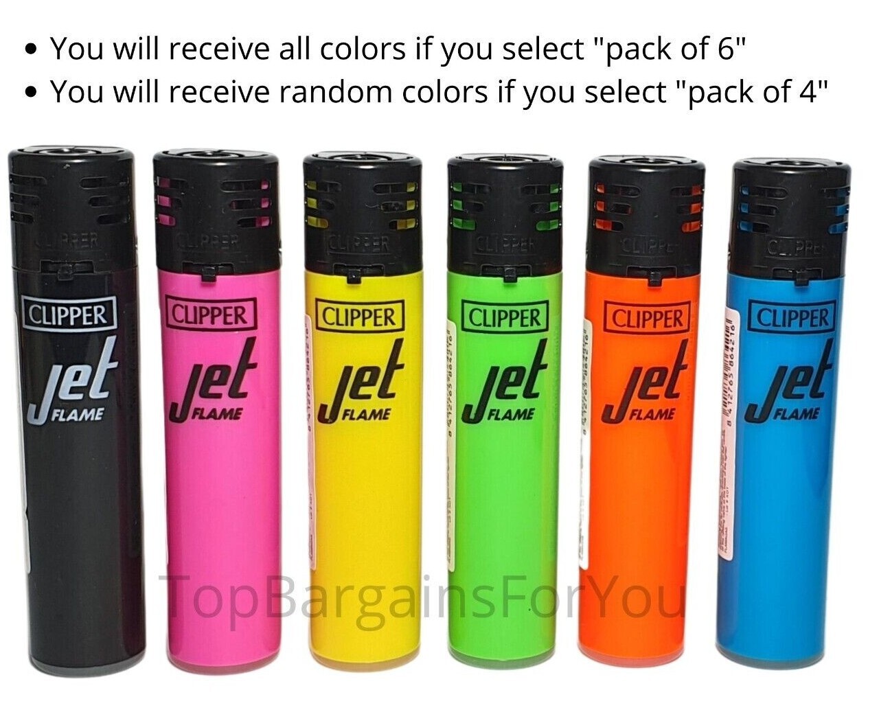 ROUND JET BLACK TOP Clipper Lighters Set Design Windproof Flame Gas ...