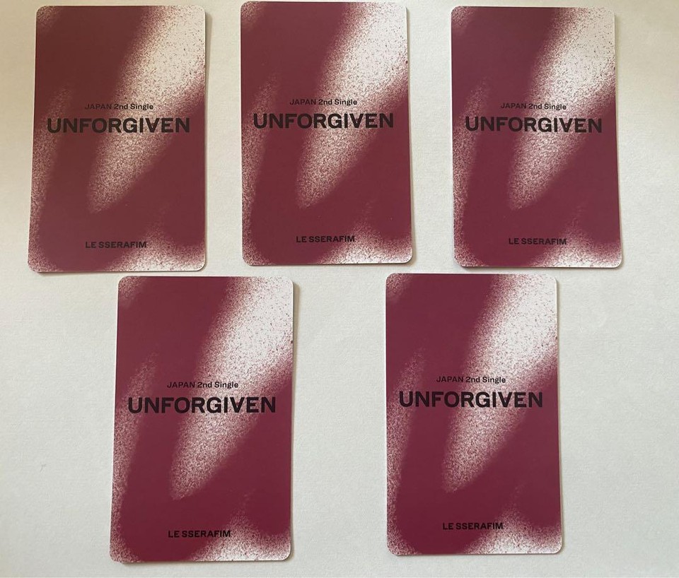 LE SSERAFIM Japan UNFORGIVEN Weverse shop JAPAN POB / Lucky Draw Photo ...
