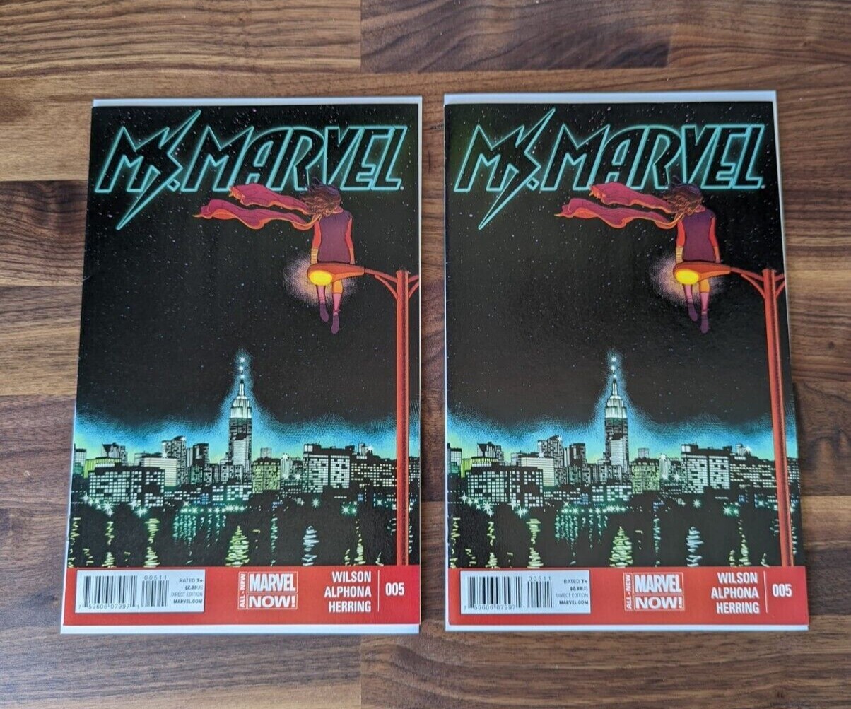 Ms. Marvel #5 (2 Copies) NM 1st Cameo of the Inventor, Ms. Marvel ...