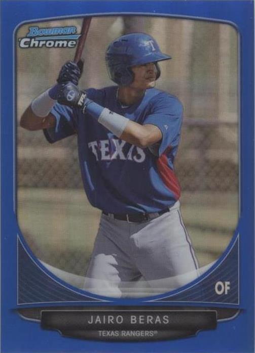 2013 Bowman - Prospects Chrome Jairo Beras #BCP105 Blue Refractor /250 ...