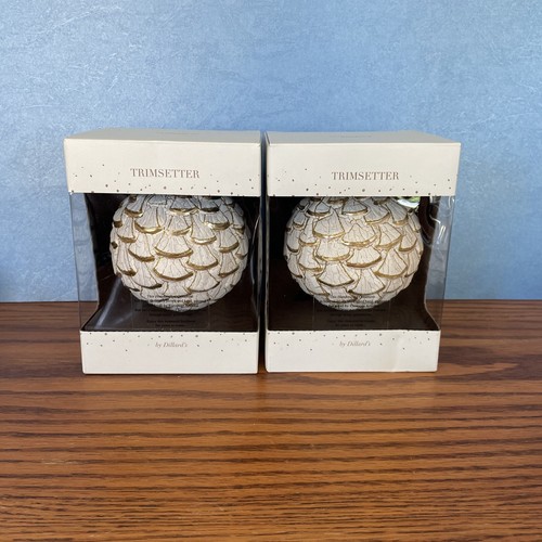 Trimsetter by Dillard's Glass Acorn Ball Handcrafted Ornament made in ...