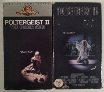 Poltergeist II (VHS, 1986) & Poltergeist III (VHS, 1988) SUPERNATURAL ...