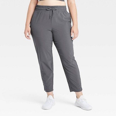 Women's Active Light High-Rise Taper Pants - All In Motion Gray L