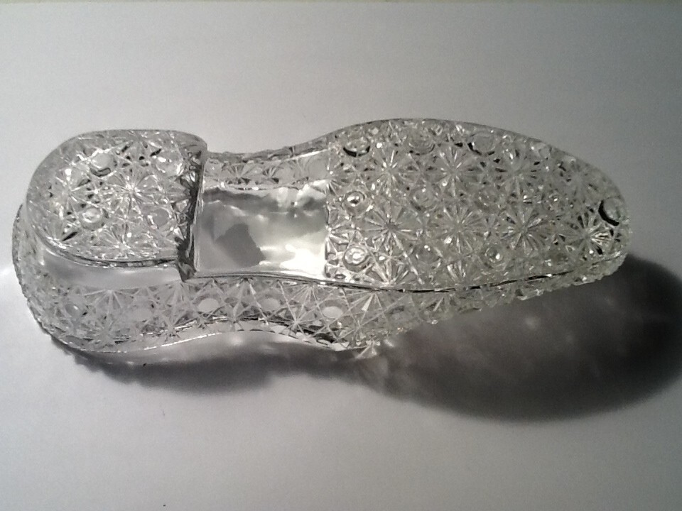 Antique Bryce Brothers match strike large glass slipper unmarked | eBay