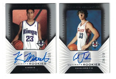 LUKE JACKSON 2004-05 AUTOGRAPHED Ultimate Collection BASKETBALL ROOKIE ...