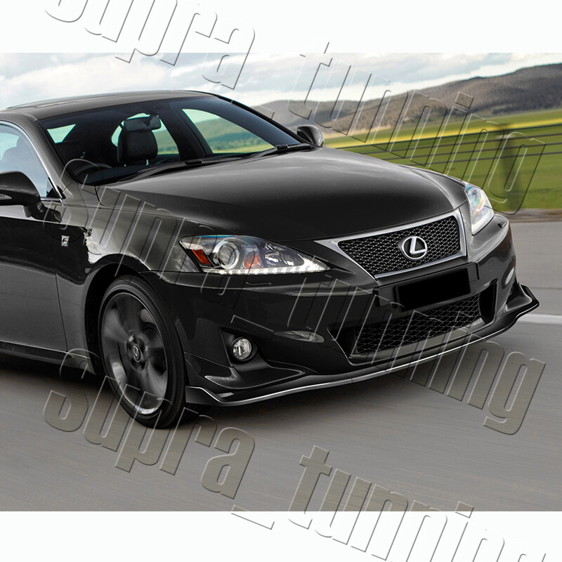 Painted BLK Front Bumper Spoiler Lip+Side Skirt 5PCS For 11-13 Lexus ...