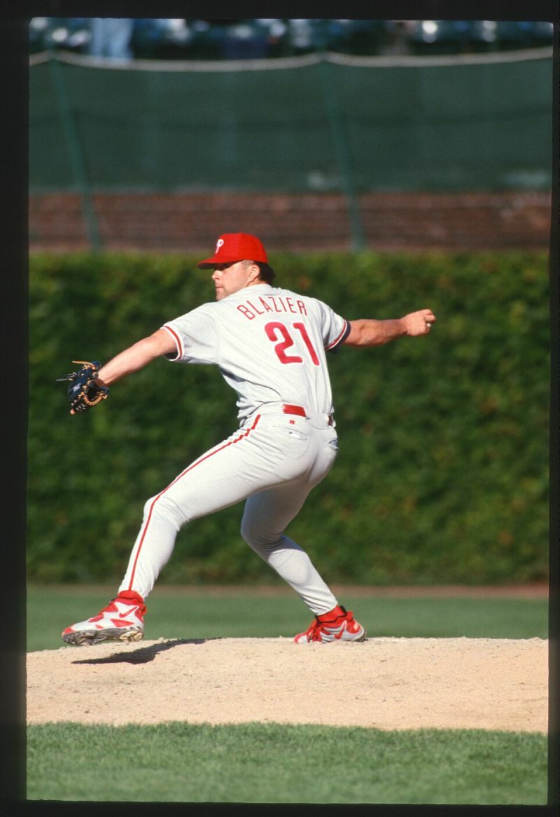 Lot of (10) 1996-97 Phillies RON BLAZIER Original 35mm Slide ...