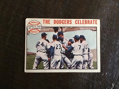 1964 Topps #140 The Dodgers Celebrate | eBay