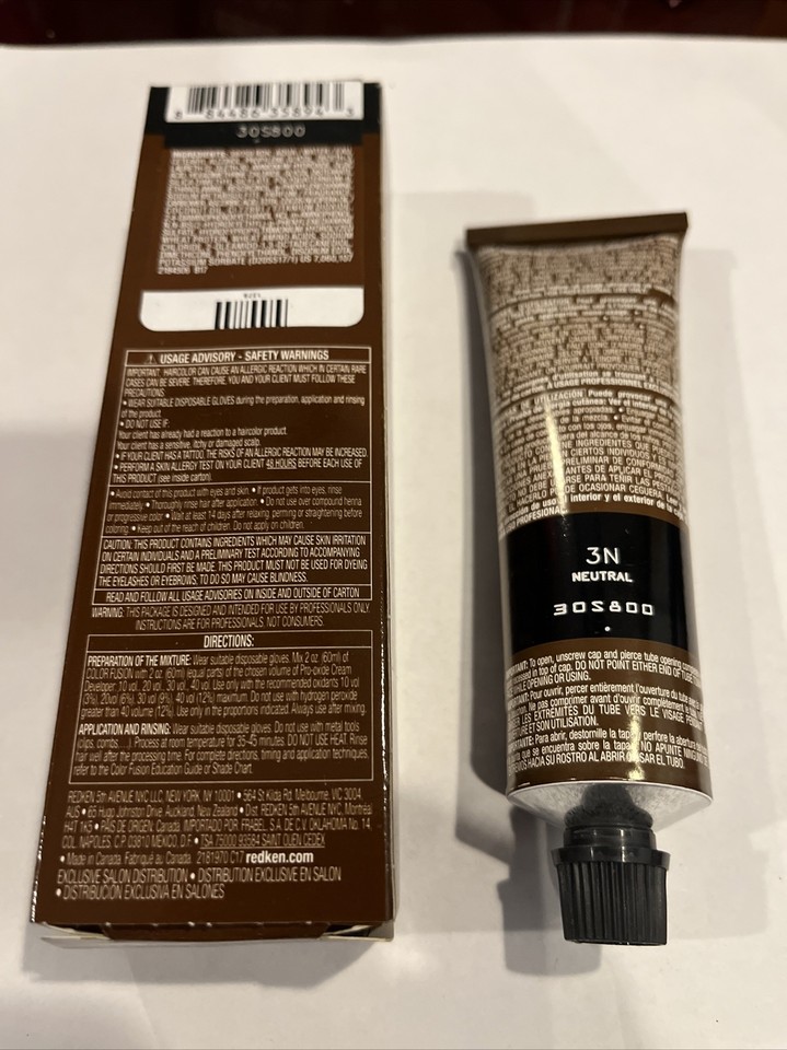 Redken Color Fusion Color Cream 3N Neutral 2.1 OZ | eBay