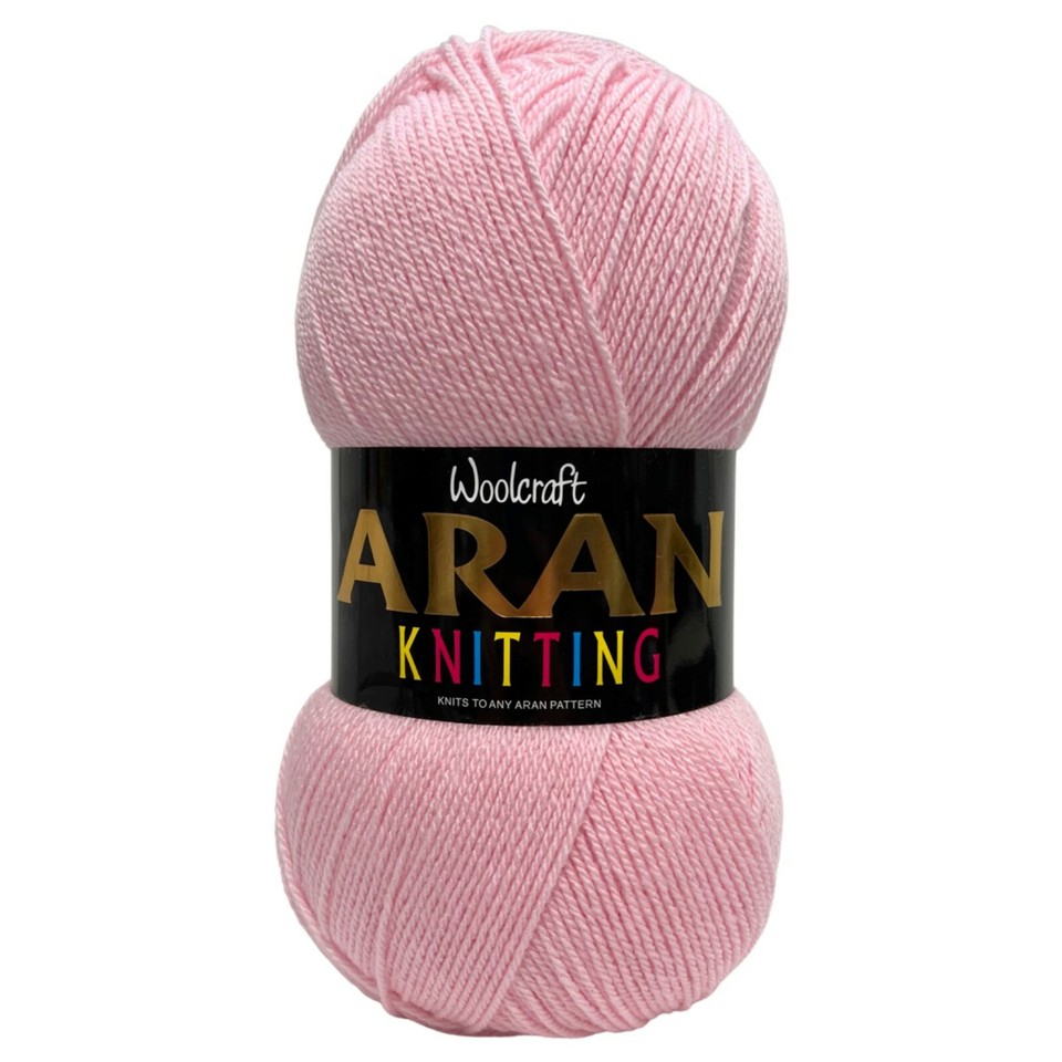 Aran Wool Woolcraft Aran 400g Knitting Yarn, Acrylic Or Wool Mix 40 ...