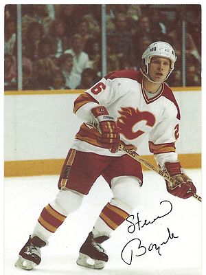 Steve Bozek Signed / Autographed Hockey Postcard Calgary Flames | eBay
