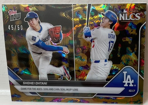 2025 TOPPS NOW SHOHEI OHTANI OPAL CHROME #884 3HR,10K SUPER RARE 45/50 ...