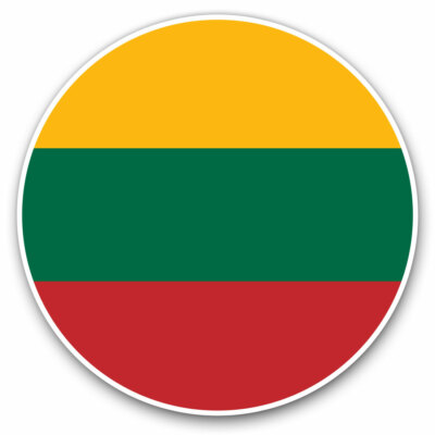 2 x Vinyl Stickers 10cm - Cool Lithuania Flag Map Cool Gift #9016 | eBay UK