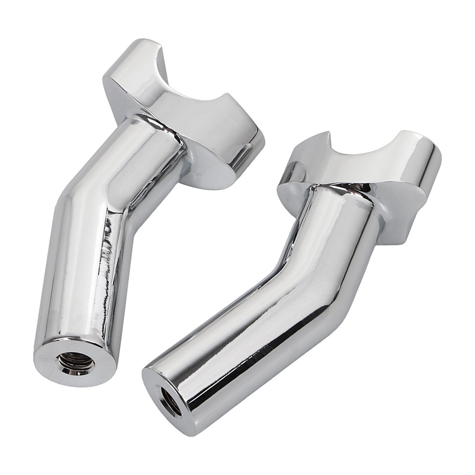 4" Tall CNC Pullback Handlebar Risers For Harley Sportster Dyna Super ...