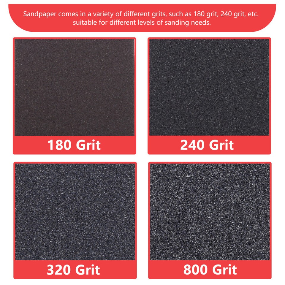 20 Pcs Automotive Sandpaper Kit For Body Car Sanding Pad Flocking | eBay UK
