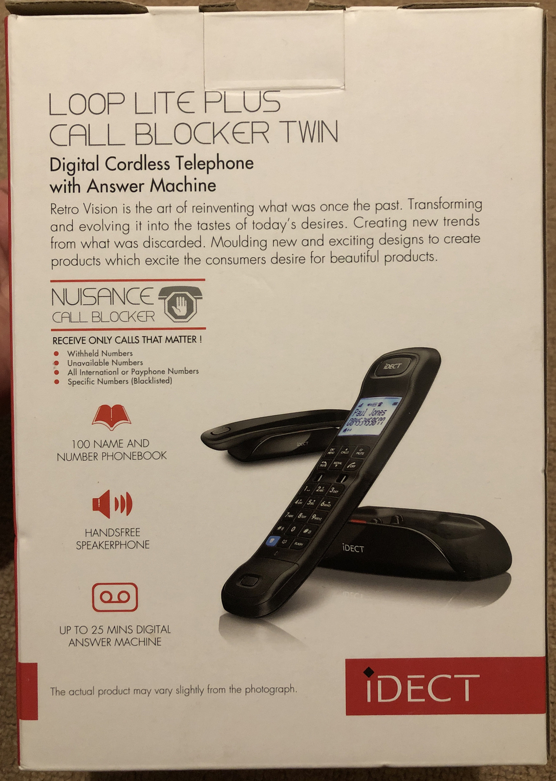 Binatone+660210110001+I-dect+Loop+Lite+Plus+Cordless+Phone+- for sale ...