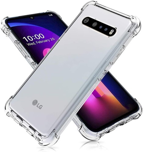 For LG V60 V50 V40 V30 G8 G7 G8X ThinQ Clear Shockproof Case Crystal ...