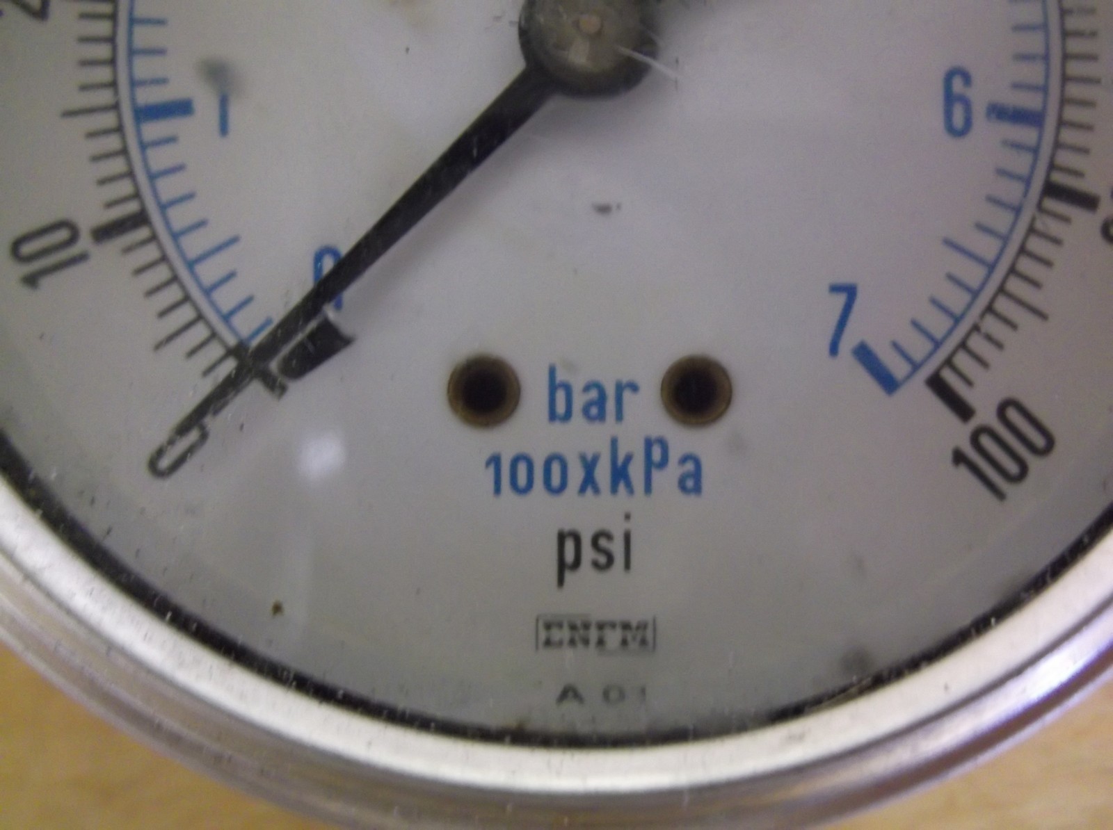 ENFM 100XKPA Pressure Gauge 0-100 PSI 3-1/2" *FREE SHIPPING* | eBay