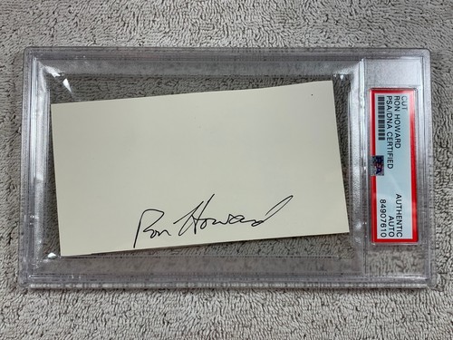 PSA/DNA COA SLABBED Ron Howard Autograph Signed Index Card Original | eBay