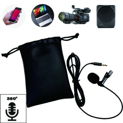 Hands-free Wired Clip-on Lapel Lavalier Microphone Recording Youtube ...