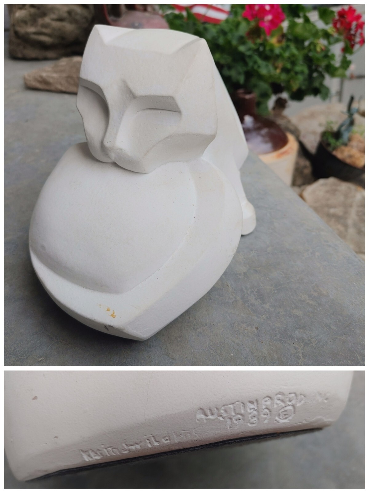 Original Austin Productions Cubist Cat Sculpture By KARIN SWILDENS 1989 ...
