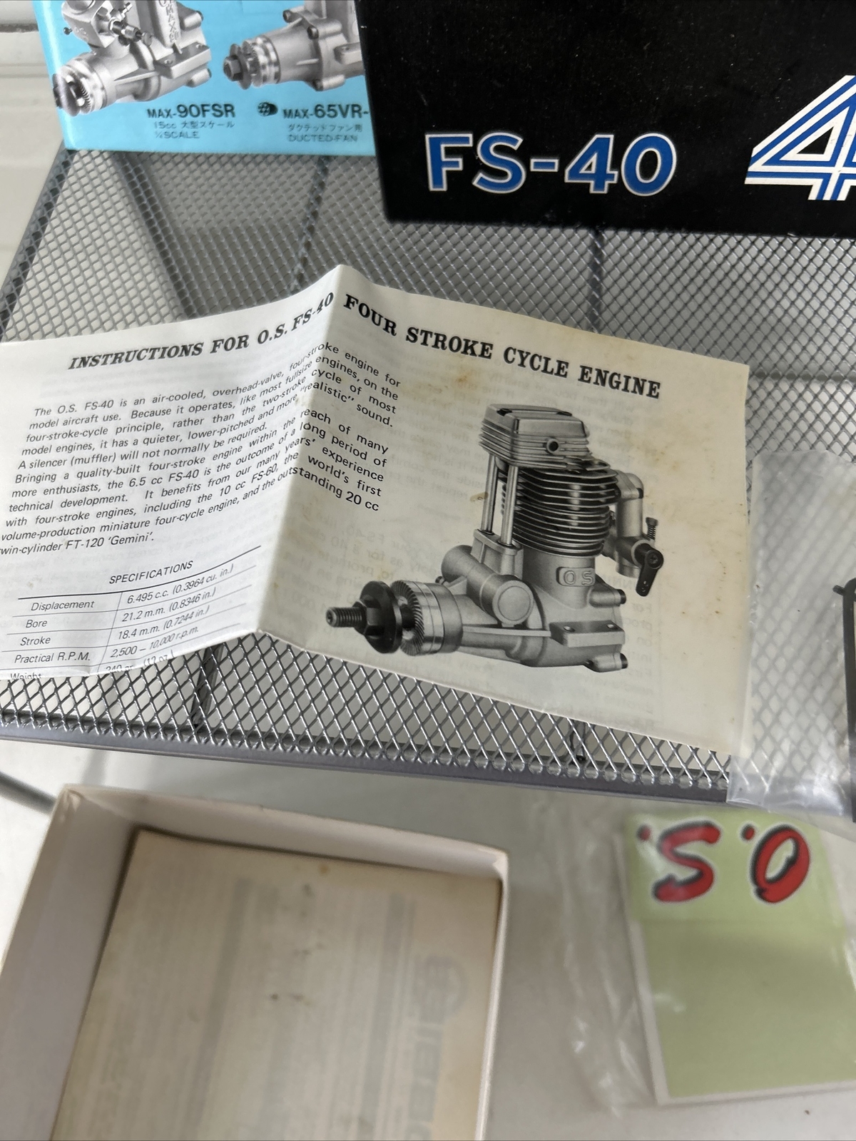 OS Engine - OS FS 40 Four Stroke - New in box - NOS | eBay